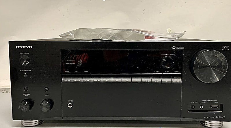 Onkyo RZ Series TX-RZ620 7.2 Ch 4K UHD A/V Receiver w/Wi-Fi, | Reverb