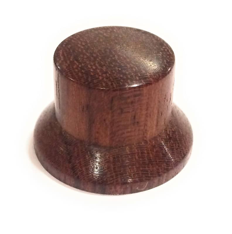 Custom Guitar Knobs - Wood Strat Style - Bubinga | Reverb
