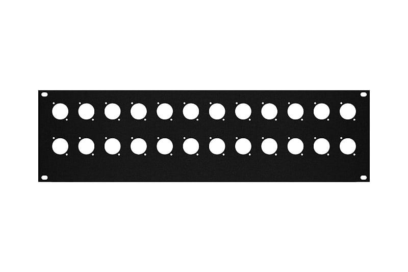 Elite Core RP3U-24D Rack Panel with 24 D-Series Punch-Outs, | Reverb