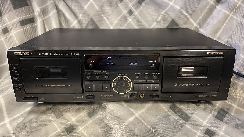 TEAC W-790R Double Cassette Deck Black | Reverb