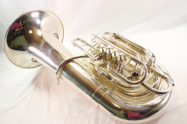 Jupiter XO 1284S 5 Valve CC Tuba DISPLAY MODEL PERFECT SILVER | Reverb