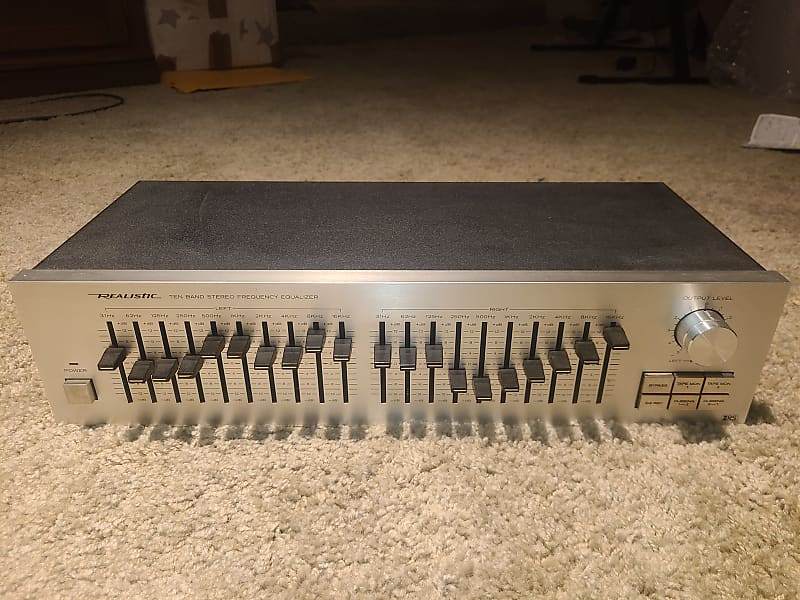 Realistic 31-2005 10 band stereo frequency equalizer- 1984 | Reverb
