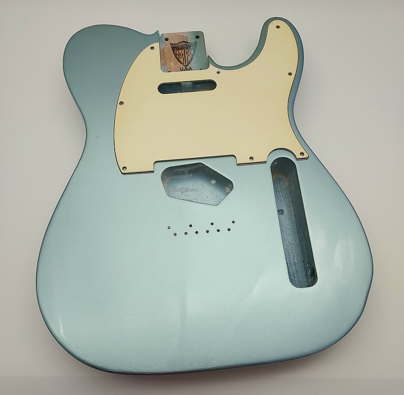 4lbs 5oz BloomDoom Nitro Lacquer Aged Relic Ice Blue Metallic | Reverb