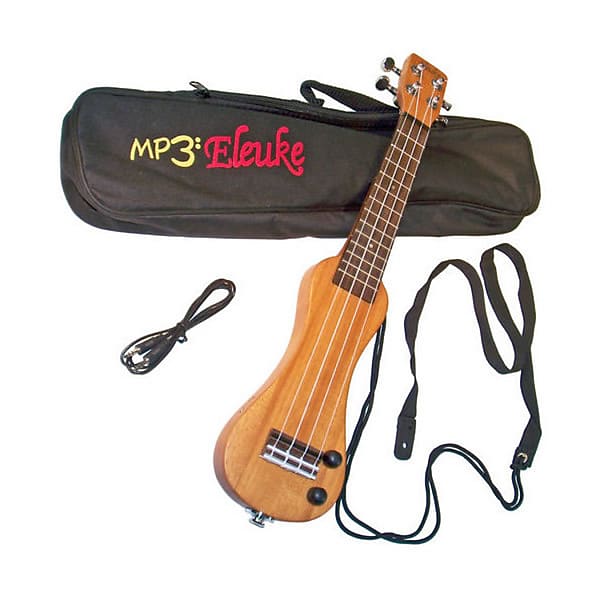 EleUke PE-MH Peanut Soprano Electric Ukulele with Bag | Reverb