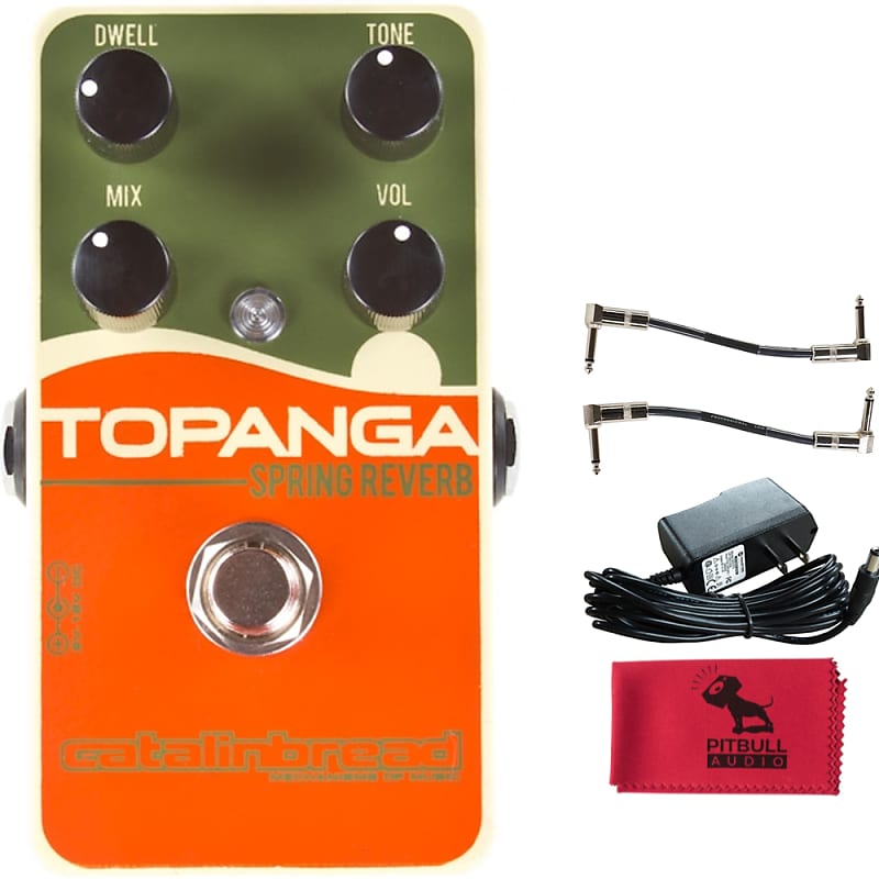 Catalinbread Topanga Spring Reverb Pedal w/ Power Supply, | Reverb