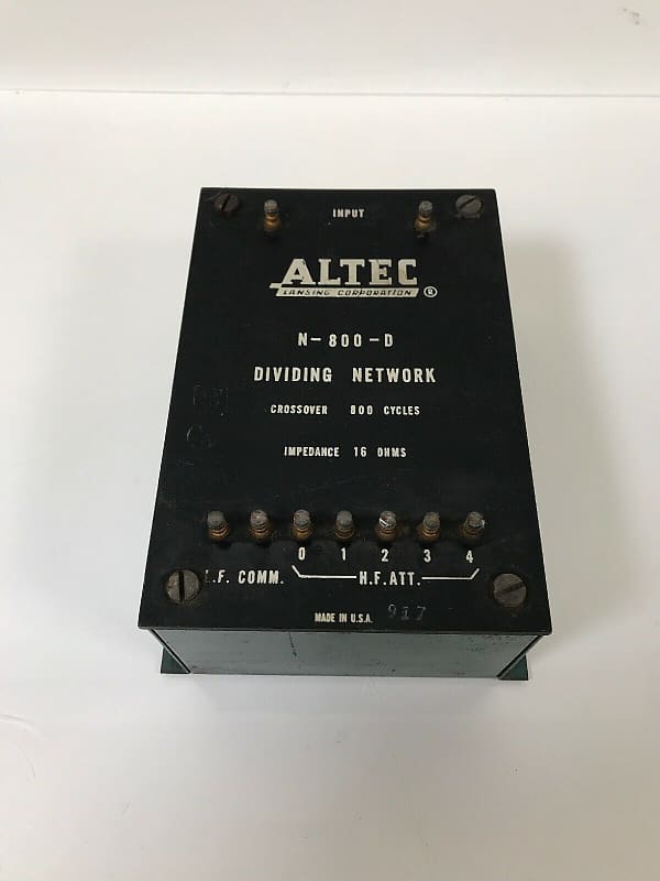Single Altec N 800 D Crossover 16 Ohm Dividing Network | Reverb UK