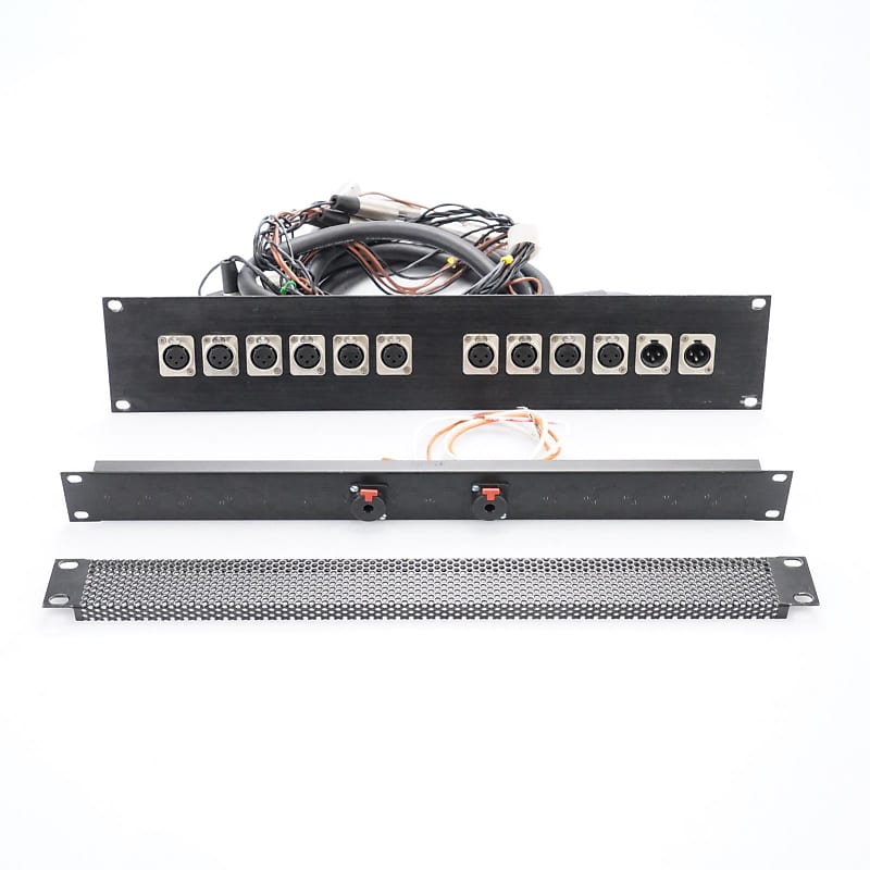 Middle Atlantic 2U 12-Channel XLR I/O Rack Panel w/ Cables & | Reverb