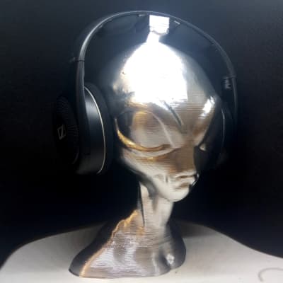 Alien Head Headphone Stand! Headset Holder Rack, Grey Area 51 | Reverb
