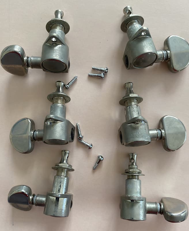 Grover 102NV Vintage Rotomatic 3+3 Tuning Heads 2010s - | Reverb UK