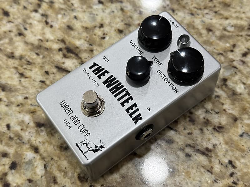 Wren and Cuff White Elk Small Foot Fuzz 2010s - Silver | Reverb