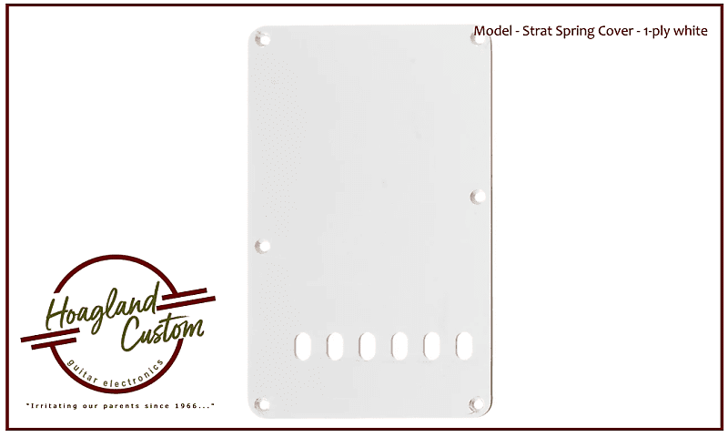Standard Stratocaster Spring Cover - 1-ply - white | Reverb