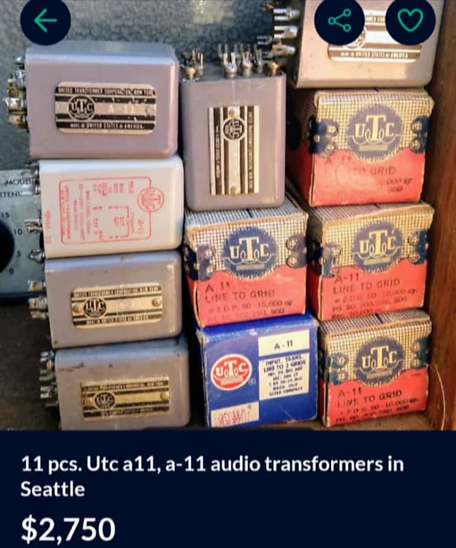 UTC United transformer company A11, a-11 1960s - Metal | Reverb
