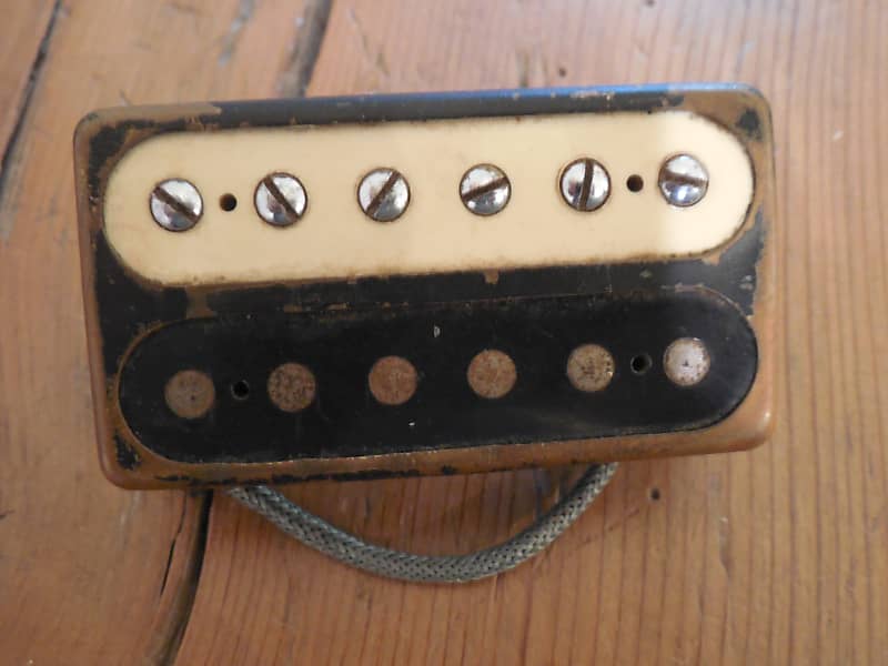 Vintage maxon 70's humbucker pickup (rare with metal surround | Reverb