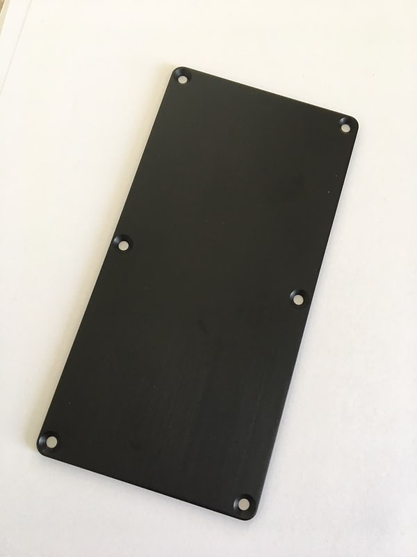 B.C. Rich Backplate Black Anodized Aluminum, with screws | Reverb
