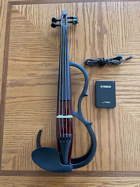 Yamaha Silent Series YSV104 Electric Violin - Brown with case | Reverb