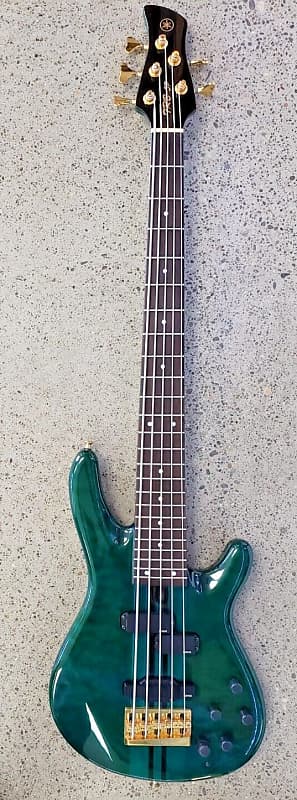 Yamaha TRB-5P 1990's 5 String Bass - Turqoise | Reverb