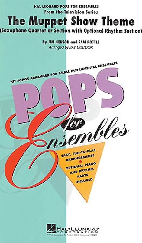 The Muppet Show Theme - Saxophone Quartet or Ensemble | Reverb