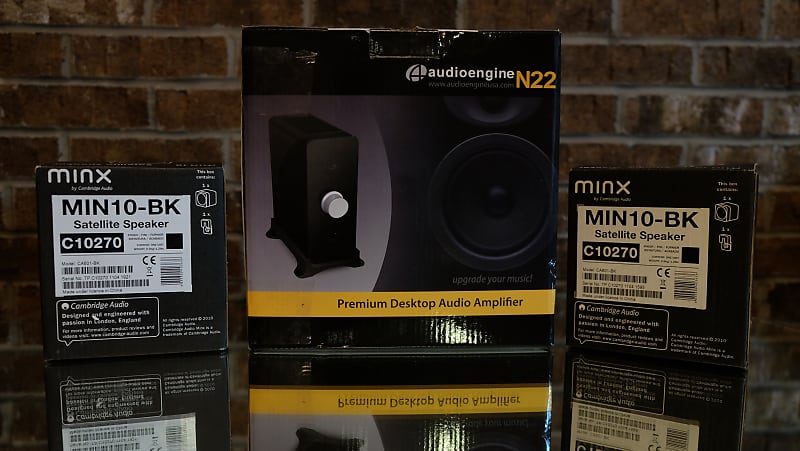 AudioEngine N22 Desktop Amplifier with Minx Satellite | Reverb UK