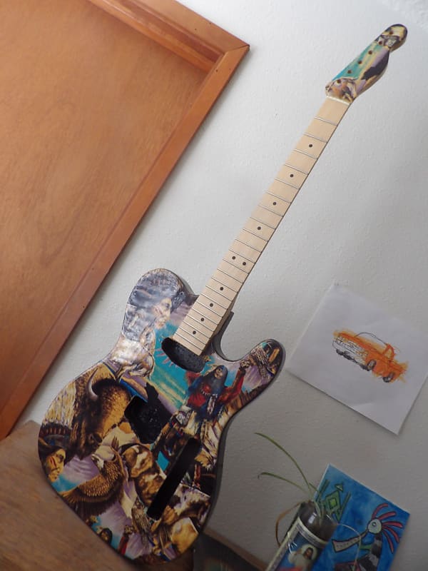 Telecaster Neck and body - Fabric Top Custom | Reverb