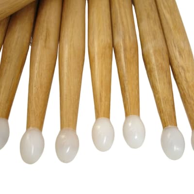 Bulk Hickory Nylon Tip 2B Drum Sticks - Brick 12 Pairs (24 | Reverb