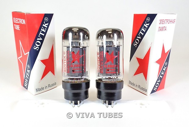 Brand New Plate Current Matched Pair Sovtek 6L6WXT+ / 6L6GC | Reverb
