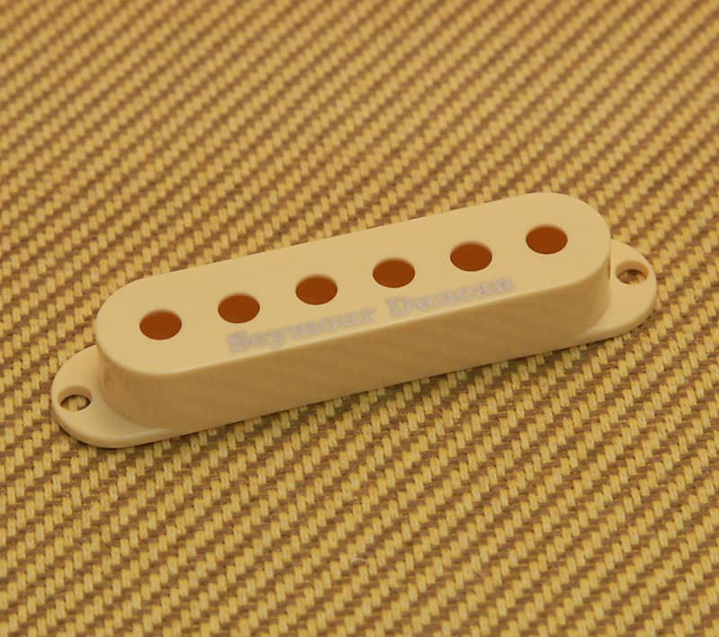 SD-01-C (1) Seymour Duncan Cream Logo Single Coil Strat Style | Reverb
