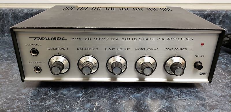 Vintage Realistic MPA-20 Solid State Public Address | Reverb UK