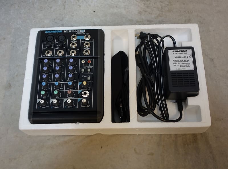 Samson MixPad 4 mixer mixing console with power supply | Reverb
