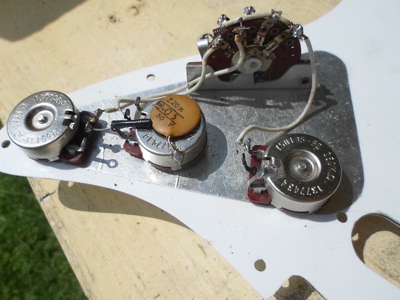 Fender Stratocaster 250K pots,Tone Cap CRL Switch Harness | Reverb UK