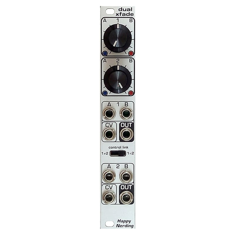 Happy Nerding Dual XFade Eurorack Crossfader Module (Silver) | Reverb