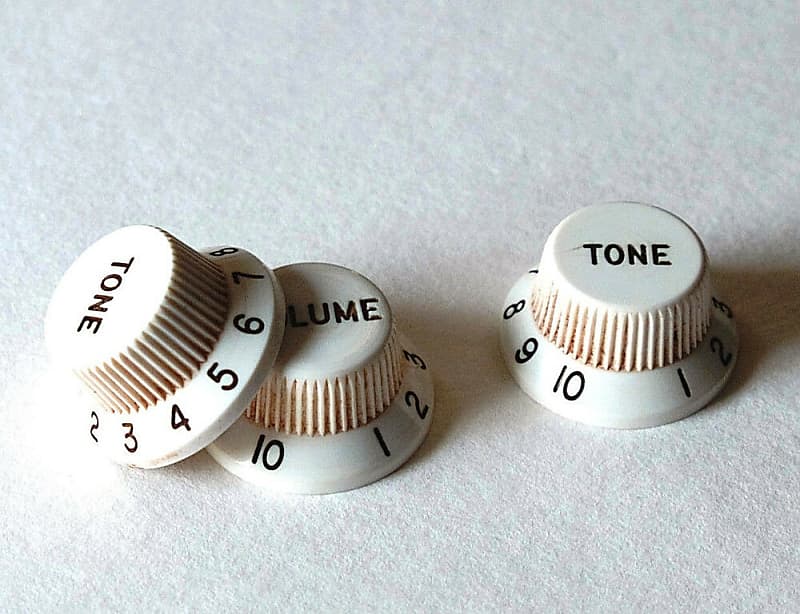54 Strat Bakelite Style Knob Set Aged GuitarSlinger Parts | Reverb