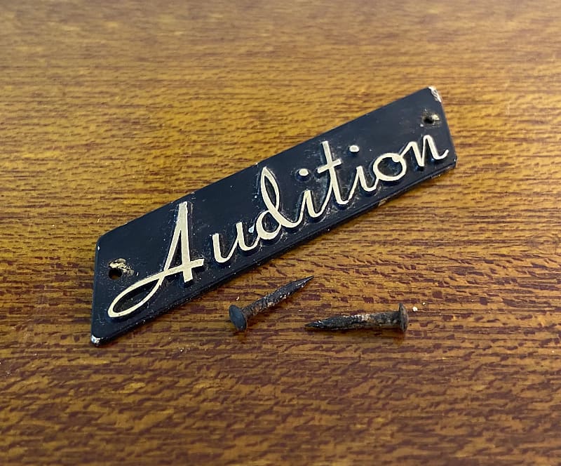 Teisco Audition Name Plate Headstock Decal Logo | Reverb Australia
