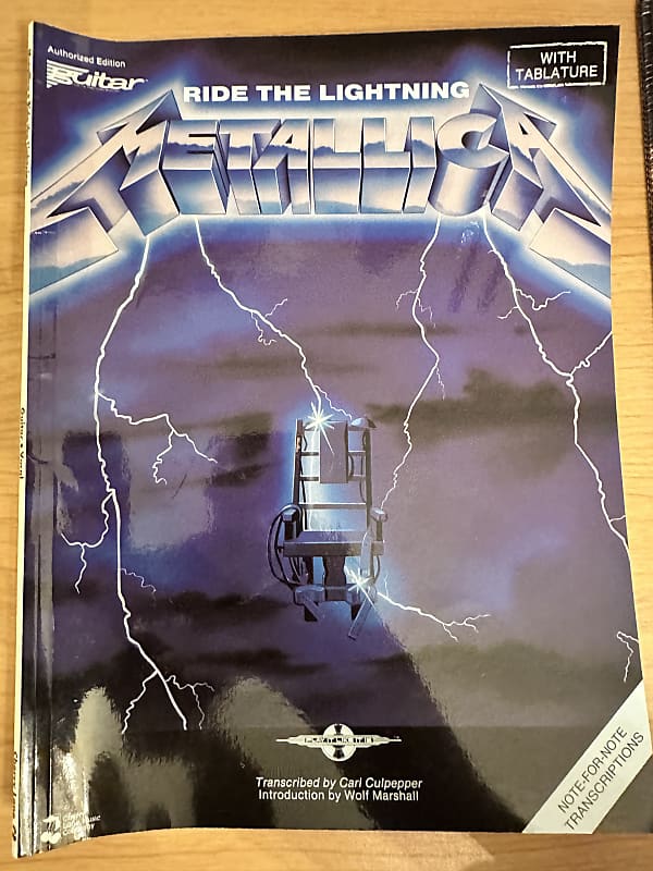 Metallica - Ride The Lightning - Guitar Tab book | Reverb
