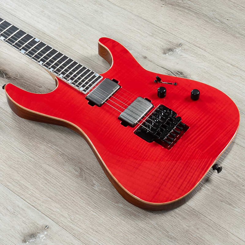 ESP USA M-II DX FR Guitar, Flame Maple Top, EMG 81-X / 85-X | Reverb