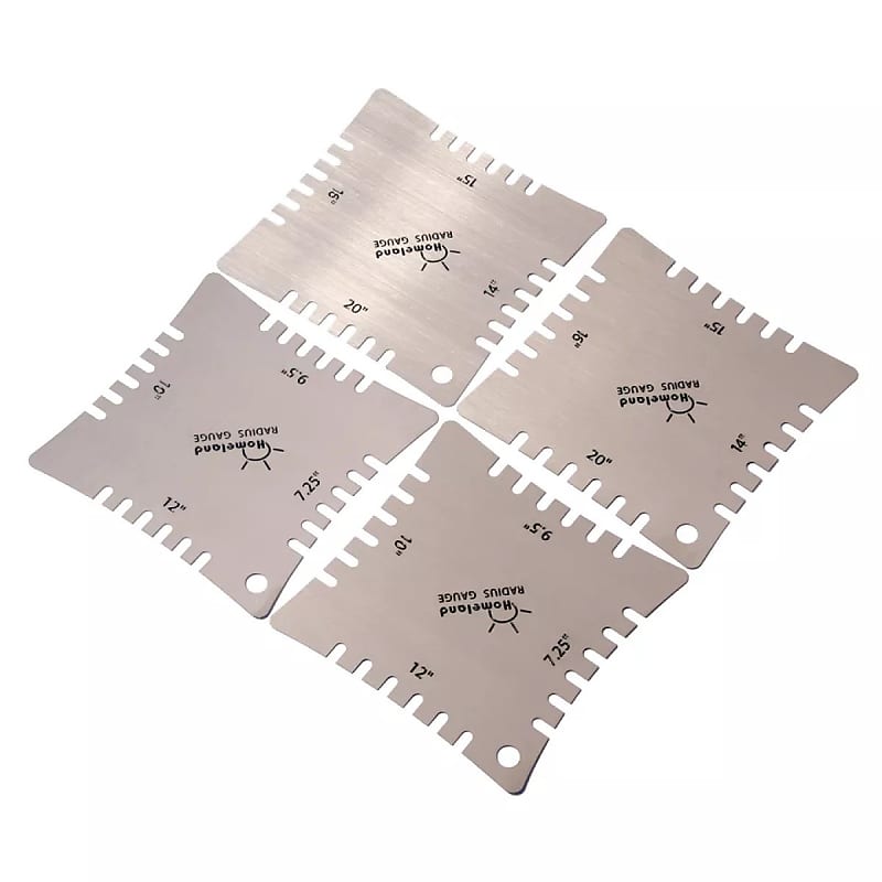 Guitar Radius Gauge Fretboard Measuring Set Notched | Reverb
