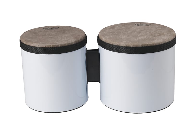 Remo BG-5300-00 Pre-Tuned Bongo Drum White 6"-7" | Reverb