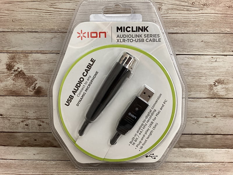 Used Ion MICLINK - XLR TO USB CABLE | Reverb