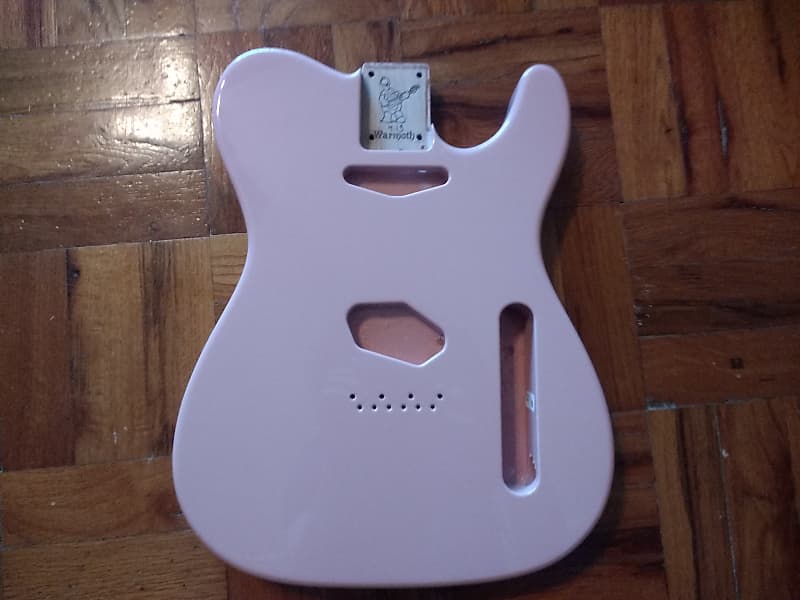 Warmoth Telecaster Body Shell Pink | Reverb