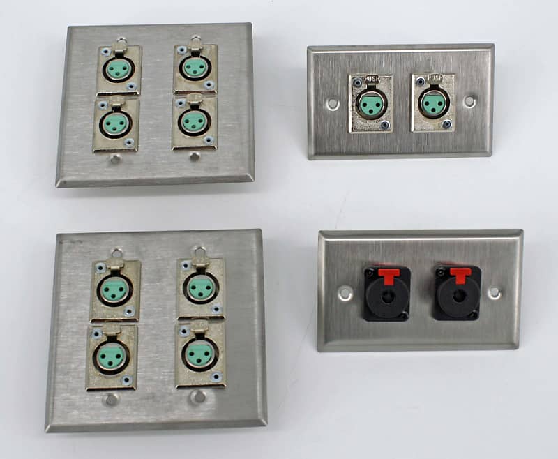 RapCo 2- 4 xlr plate, 1- 2 xlr plate, 1- 1/4" dual plate | Reverb