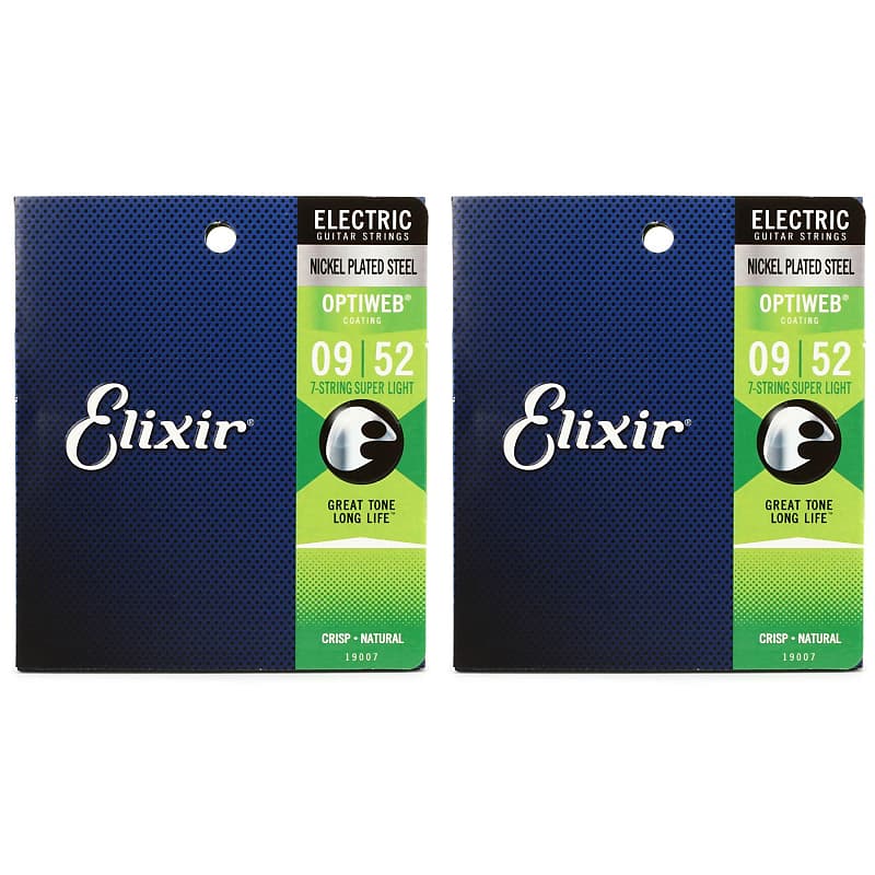 Elixir Strings 19007 Optiweb Electric Guitar Strings - | Reverb