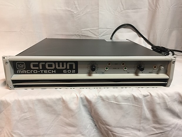 Crown Macro-Tech 602 Stereo Power Amplifier | Reverb