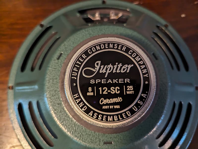 Jupiter 12SC Guitar Speaker 8 ohm 25 Watts 2020's - Green | Reverb