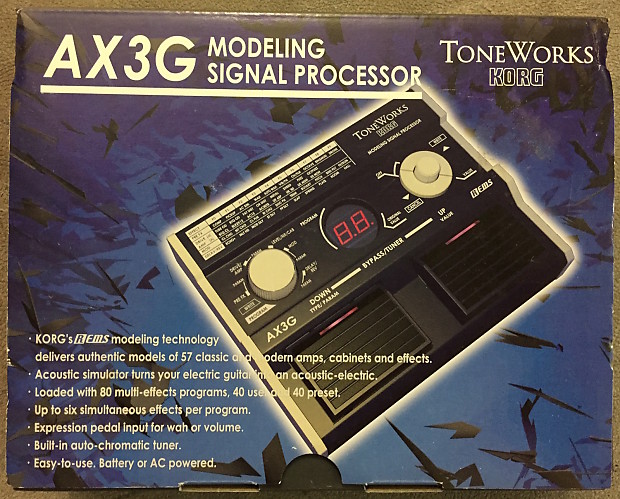 Korg AX3G Guitar Amp Modeling Multi Effects Recording NOS New | Reverb