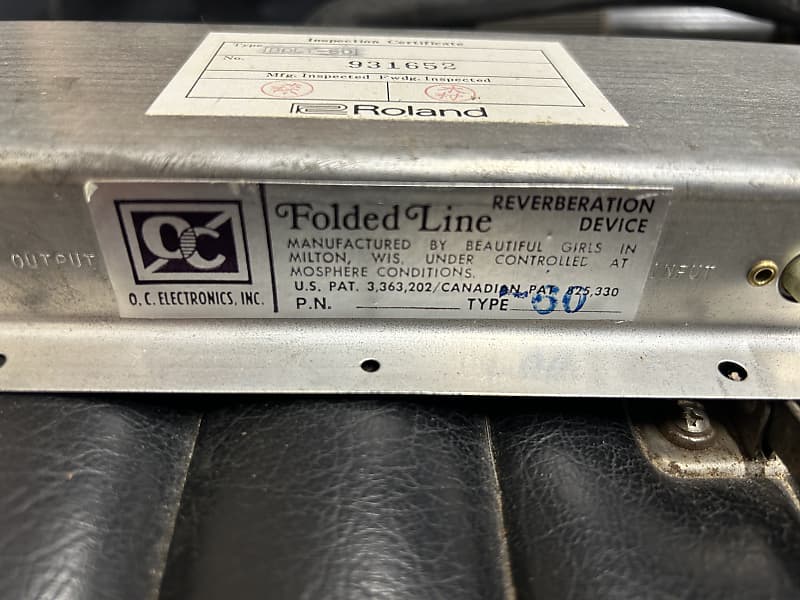 O.C. Electronics Folded Line Type 60 Reverb Tank - Late 70’s | Reverb