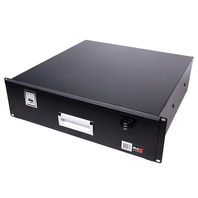 Prox 3 Space Deep Rack Drawer with Lock & Key Fits ATA Rack | Reverb