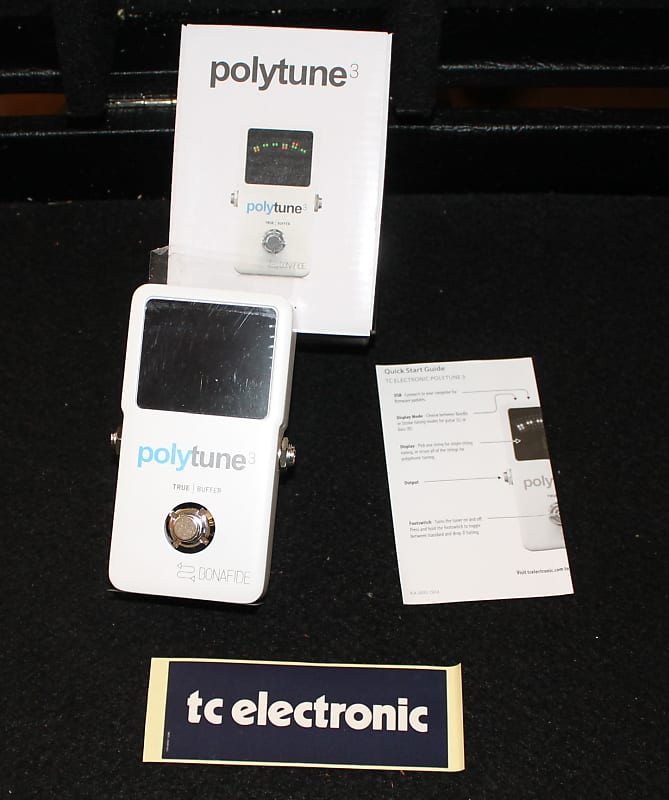 TC Electronic Poly Tune 3 Polyphonic LED Guitar Tuner | Reverb