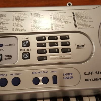 Casio Electric Keyboard with Lighted Keys LK-46 61 Key | Reverb