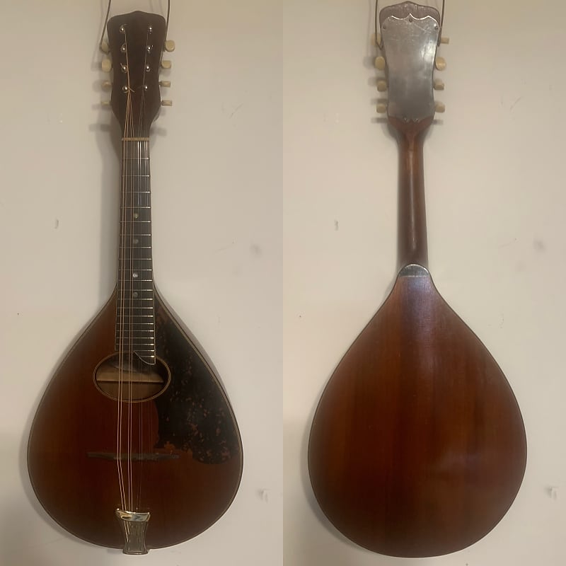 Wurlitzer mandolin 1919-1922 - natural mahogany | Reverb