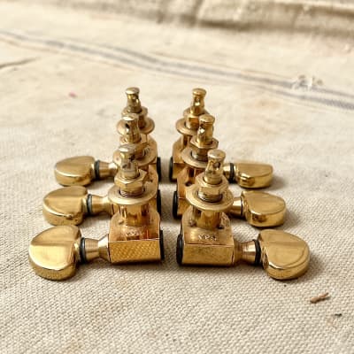 Vintage 1970's Grover Bullseye Rotomatic Guitar Tuners 3+3 | Reverb