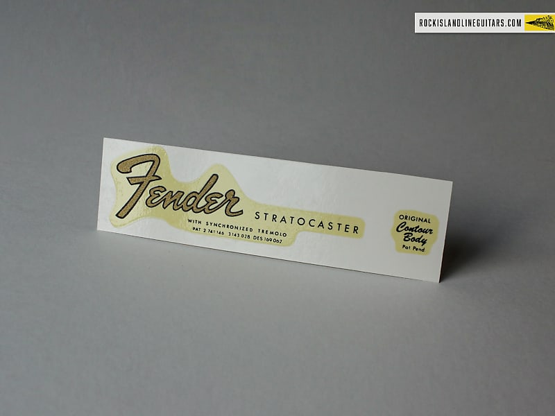 NOS Fender Stratocaster Waterslide Silk Screen Decal | Reverb